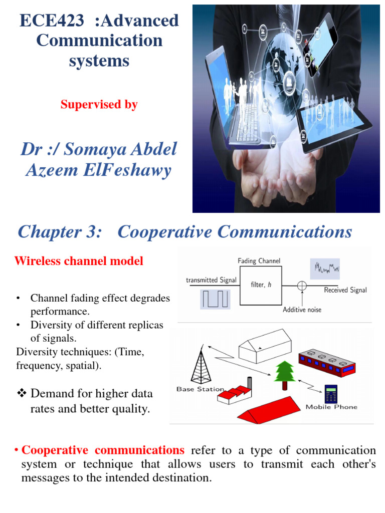 CH 3 Cooperative Communication | PDF | Cognitive Radio | Radio Spectrum