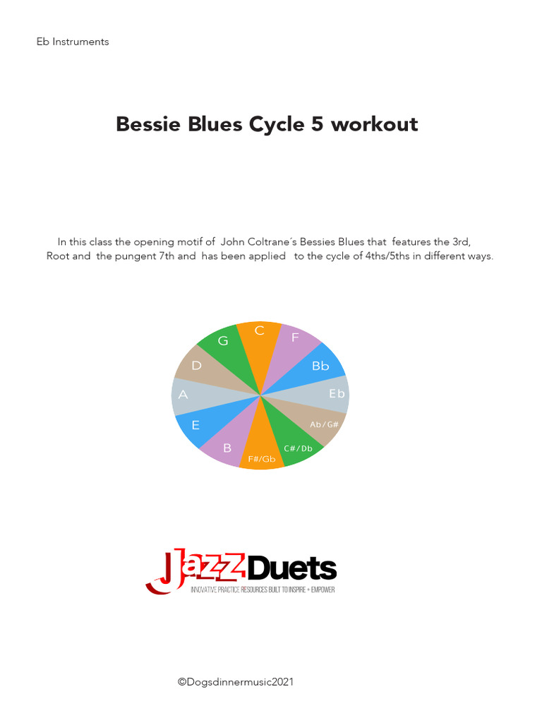 Simple Coltrane Cycle 5 Exercises (Eb Instruments) | PDF