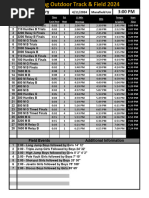 Hurdle Spacing and Heights by Age | PDF | Racing | Sports