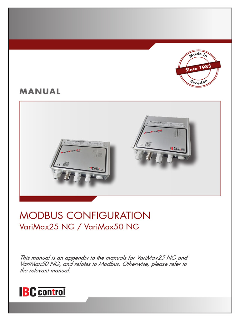 VariMax NG Modbus | PDF | Bit Rate | Electrical Engineering