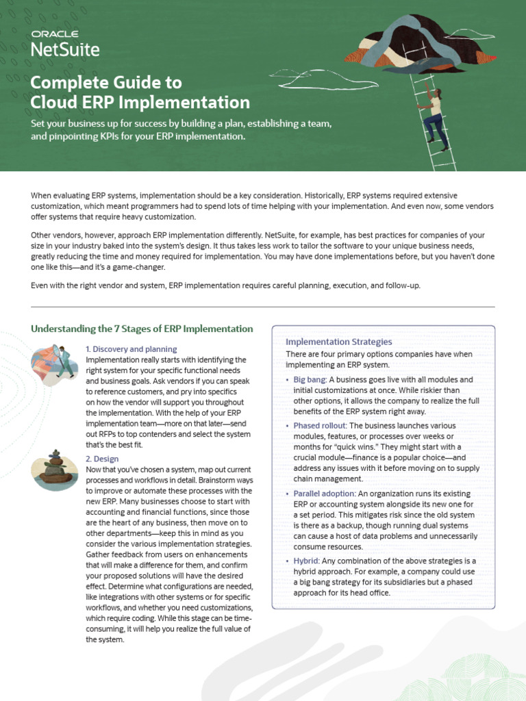 WP Cro Asset Complete Guide To Cloud Erp Implementation | PDF | Enterprise Resource Planning ...