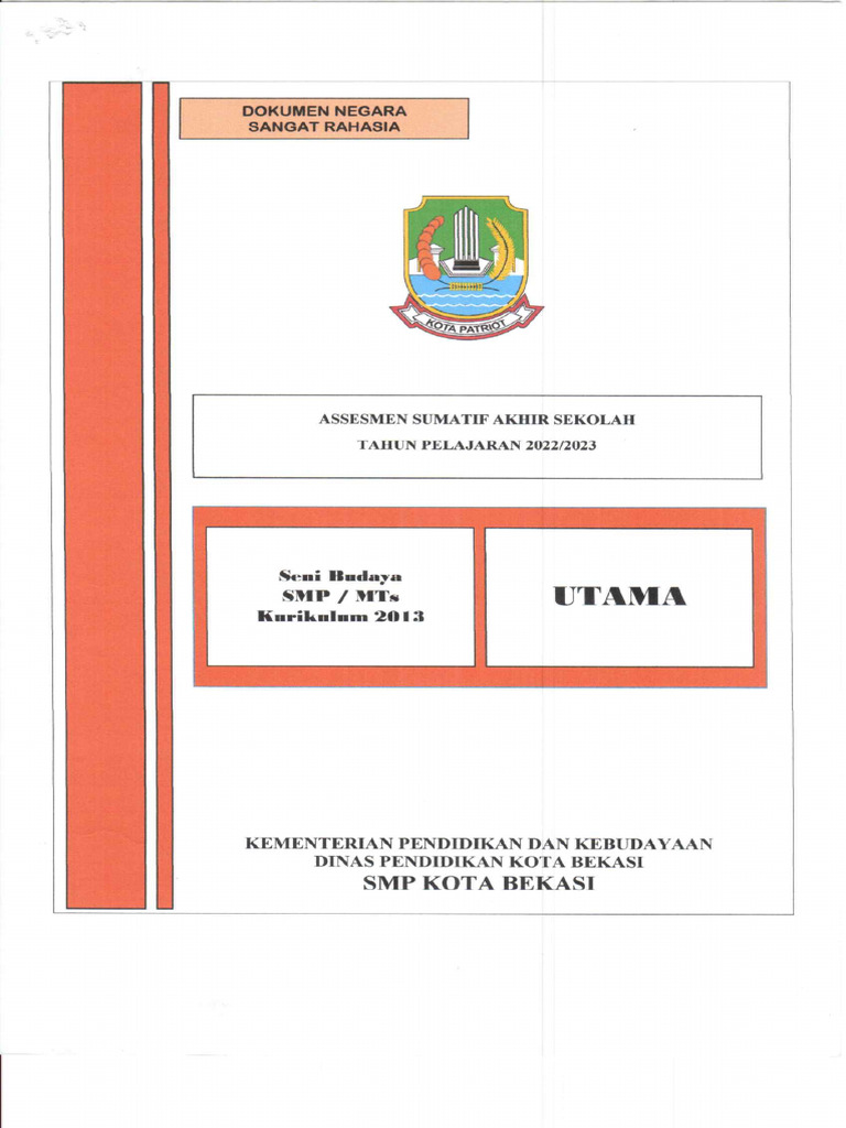 Soal Asas SBK, PPKN, Prakarya, Ips | PDF