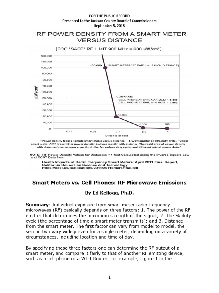 Smart Meters vs Cell Phones RF Microwave | Download Free PDF | Radio ...