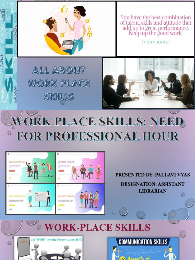 Work Place Skills Ppt | Download Free PDF | Résumé | Body Language