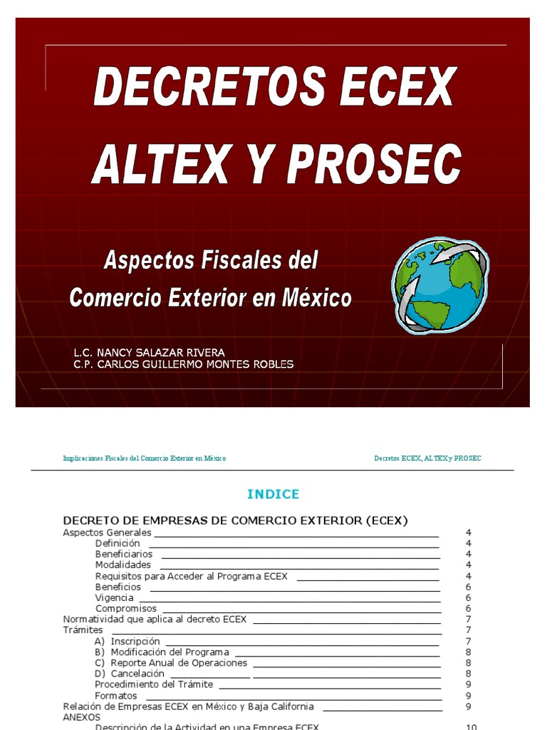 Decretos Ecex Altex Prosec | PDF | Industrias | Arancel