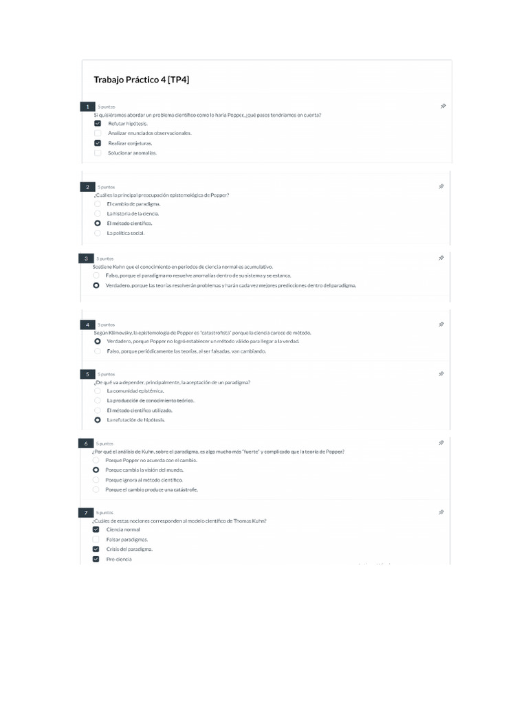 Introduccion A La Filosofia - TP4 - Junio24 75% | PDF