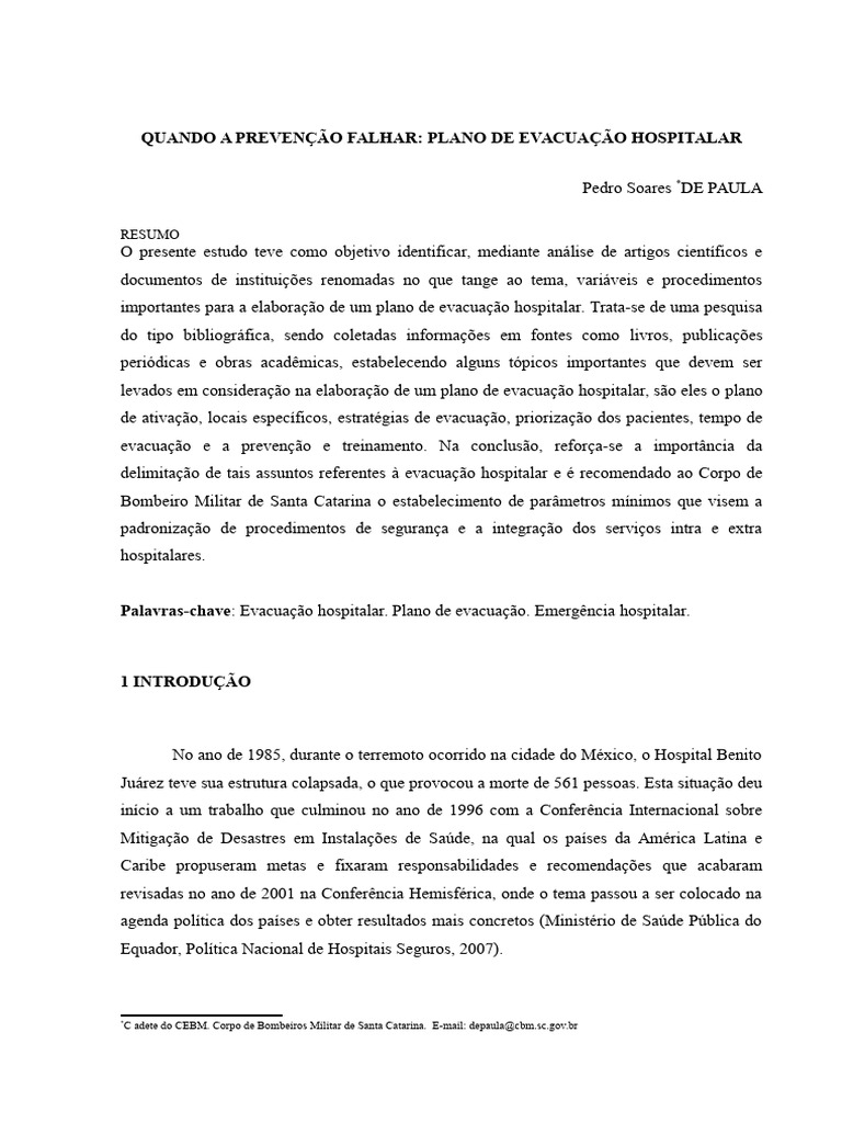 Modelo - Como Criar Um Pae Grec - 2016 - de Paula | PDF | Hospital | Tempo