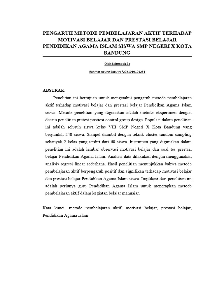 Contoh Penelitian Kausalitas | PDF | Karier & Perkembangan | Kesehatan Holistik