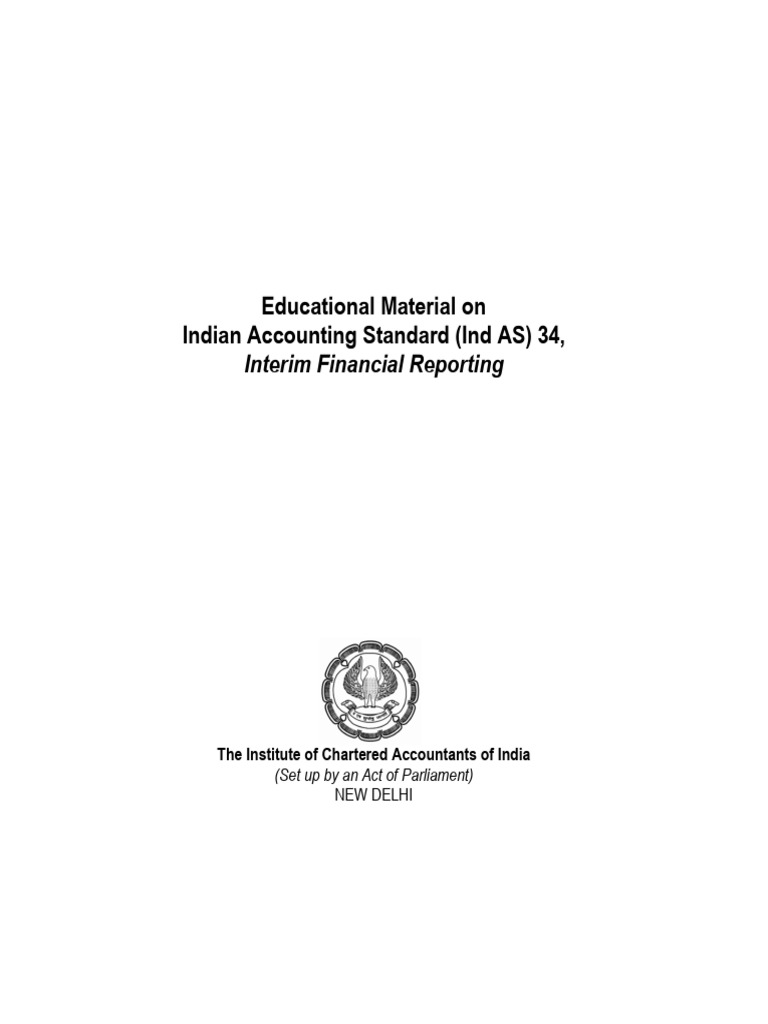 Ind AS 34 | Download Free PDF | Financial Statement | Income Statement