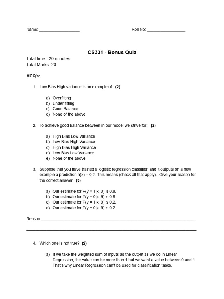 Bonus Quiz | PDF | Computers