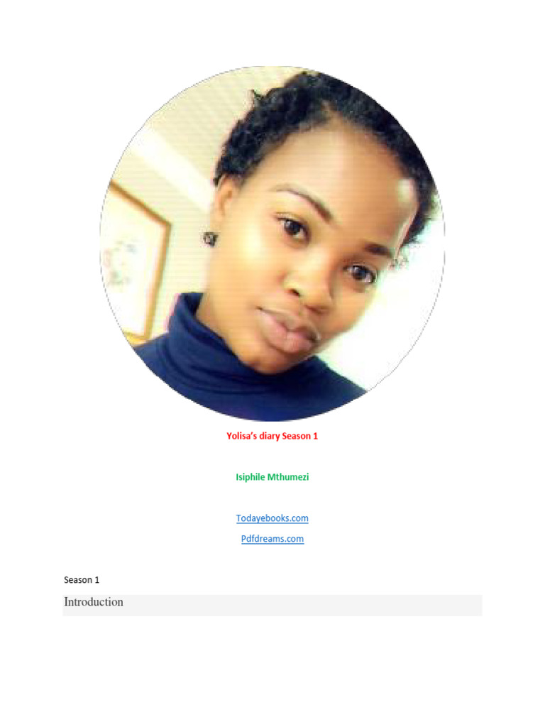 Yolisa's Diary Season 1 | PDF