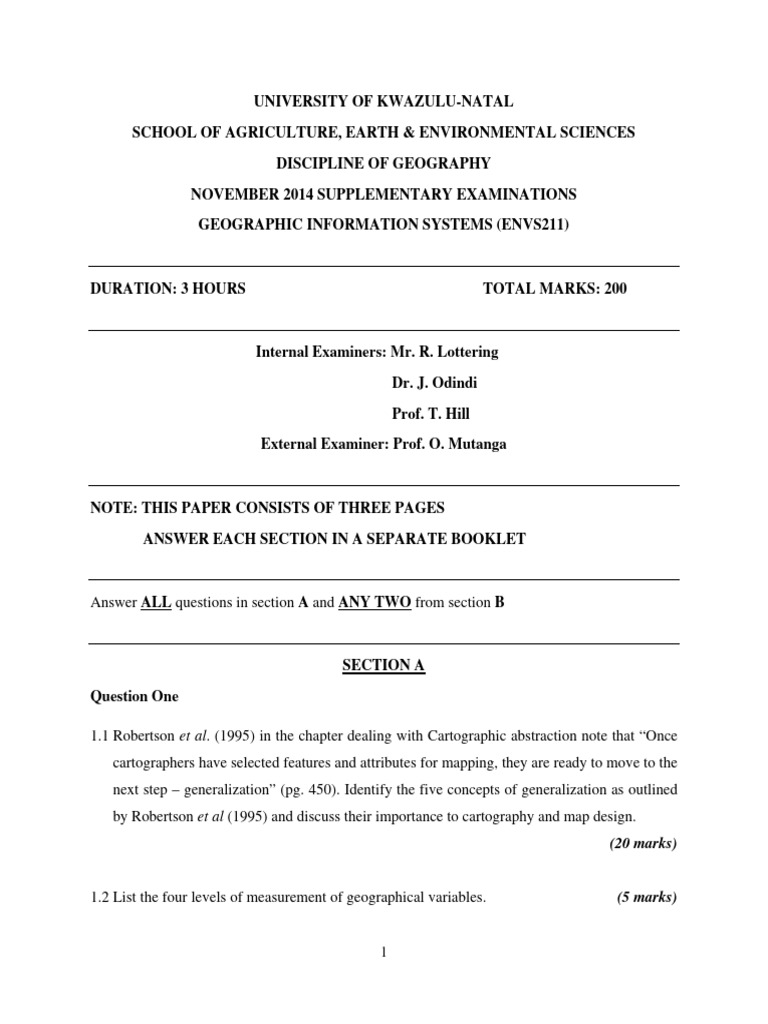 Geog PMB Envs211 2 14 Supp | PDF | Geographic Information System | Cartography