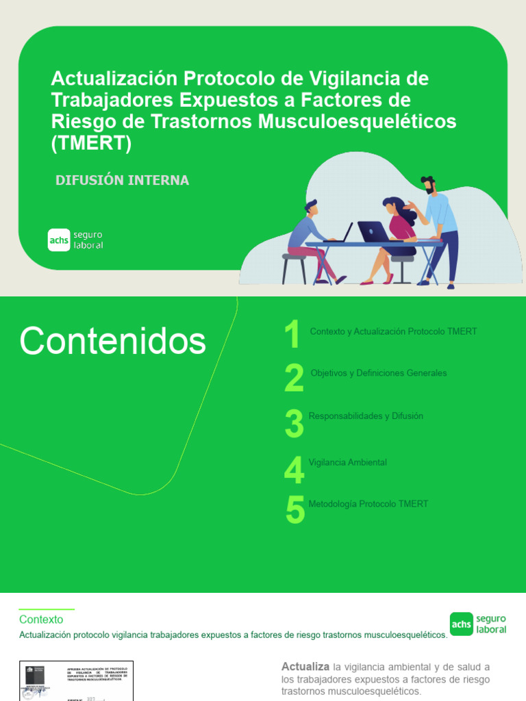 Difusion Actualización Protocolo Tmert VF | PDF | Vigilancia | Evaluación