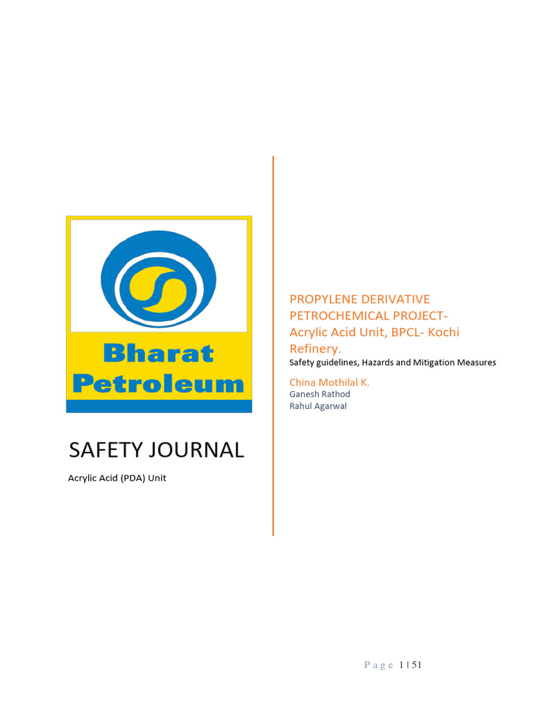 Safety Manual - Pda | PDF | Oil Refinery | Toxicity