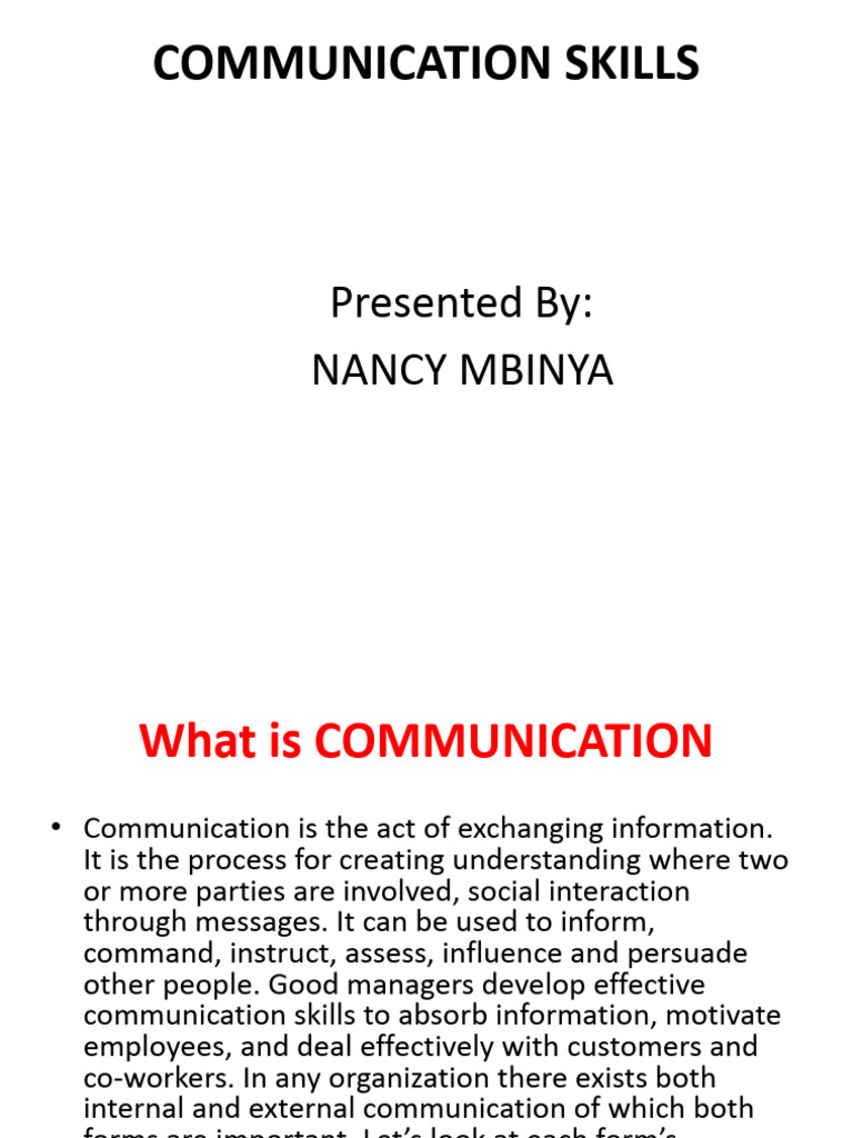 Communication Skills Harmonized | PDF | Nonverbal Communication | Communication