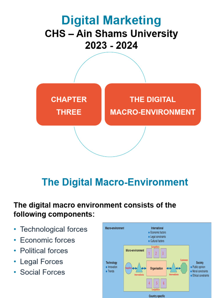 Dr. Mayada Mostafa - Chapter 3 Macroenv. - DM - Final | PDF | World Wide Web | Internet & Web