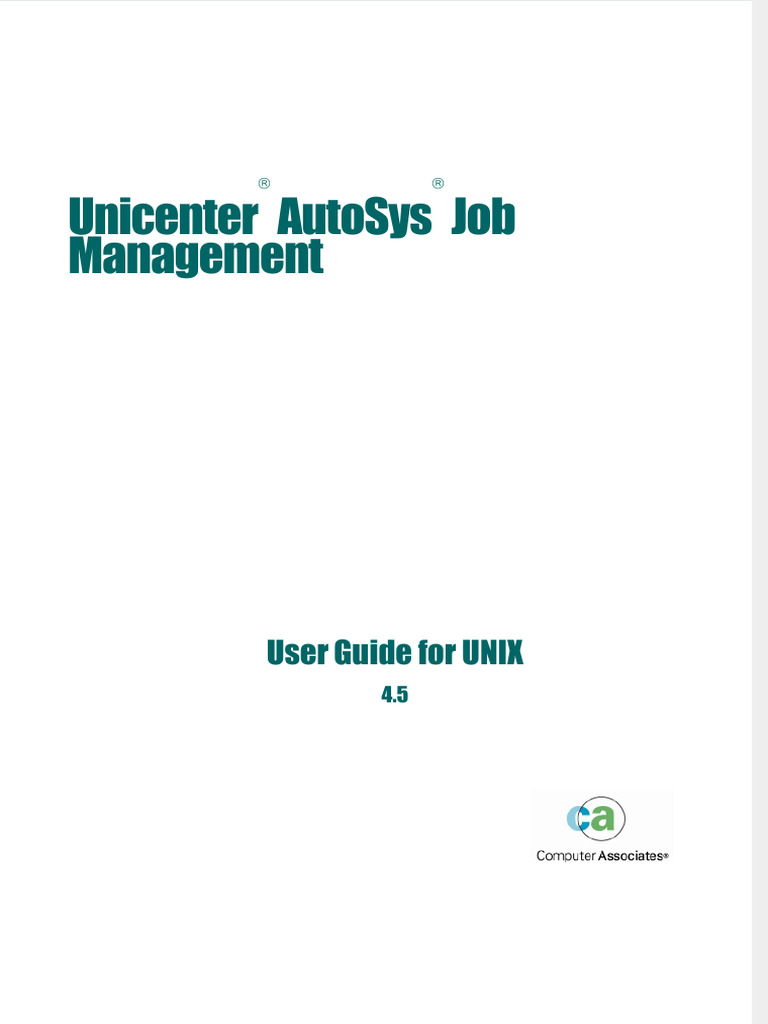 Dokumen - Tips - Autosys User Guide For Unix | PDF | Superuser | Computing