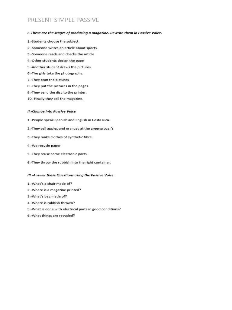 Present and Past Simple Passive | PDF | Tornadoes | Natural Disasters