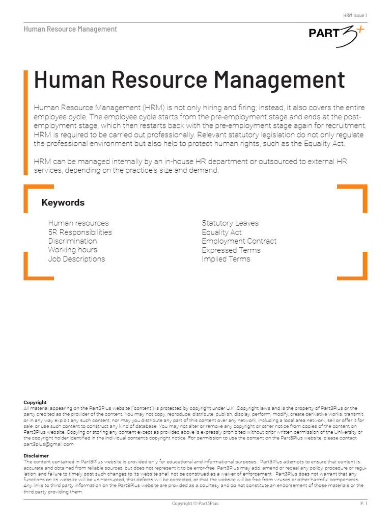 Human Resource Management | PDF | Employment | Human Resource Management