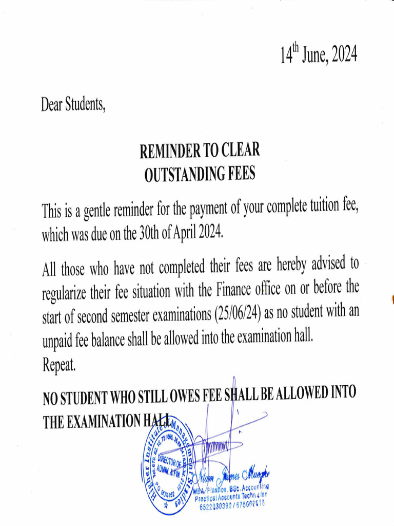 Gentle Reminder | PDF