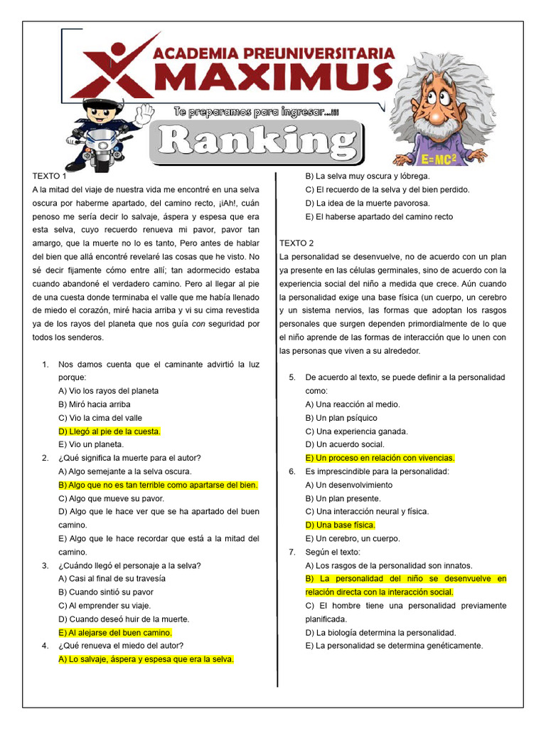Examen de Ranking | PDF | Epitelio