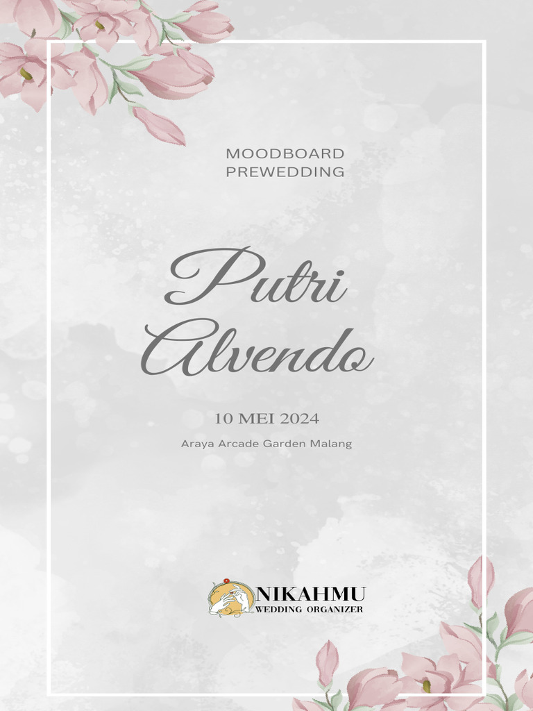 Prewedding Moodboard for Putri & Alvendo | PDF