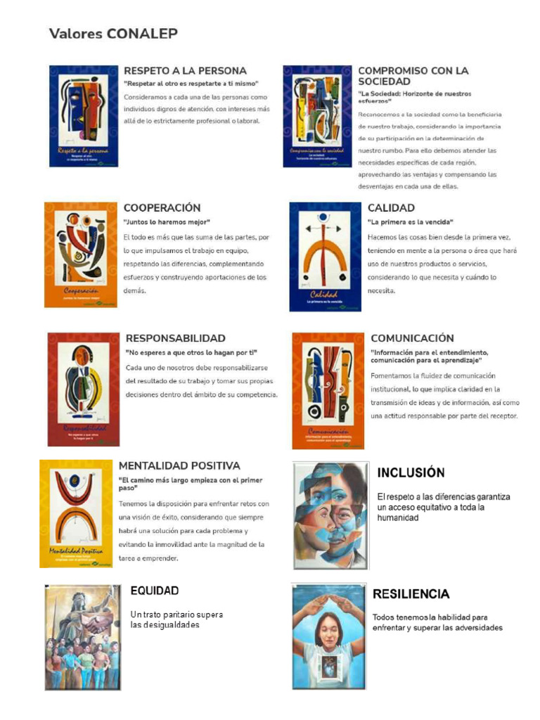 10 Valores Conalep (5) | PDF