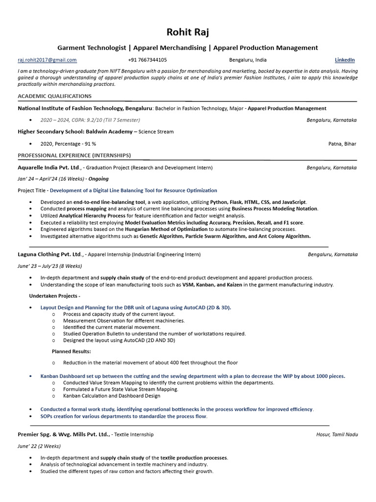 Rohit Raj Merchandising CV | PDF | Data | Sql Rohit Raj Merchandising CV | PDF | Data | Sql