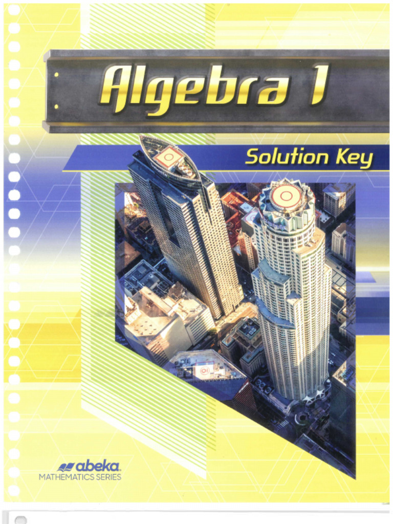 Algebra 1 Solution | PDF