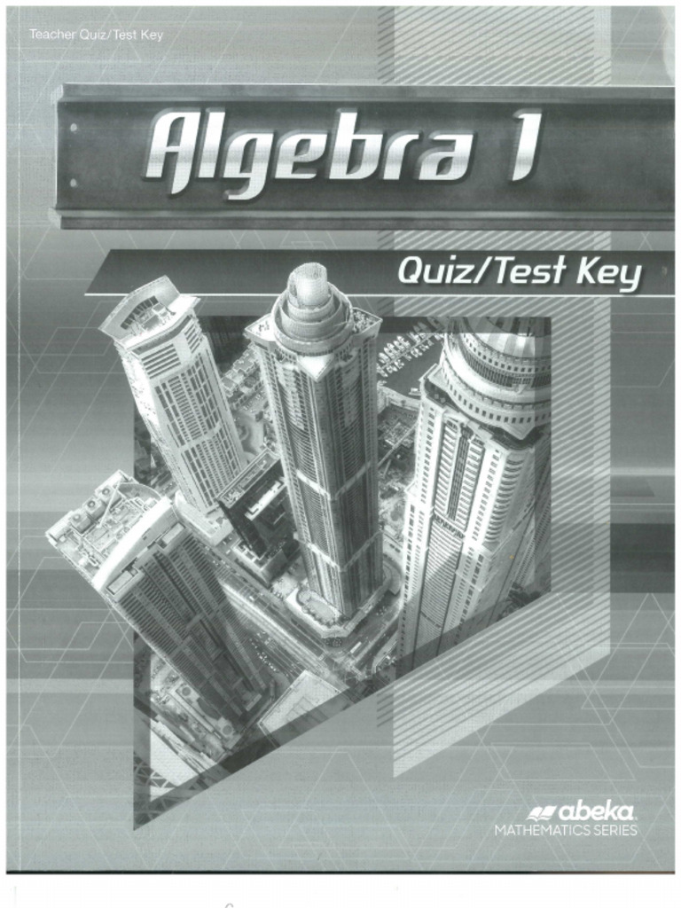 Algebra 1 Quiz Test | PDF