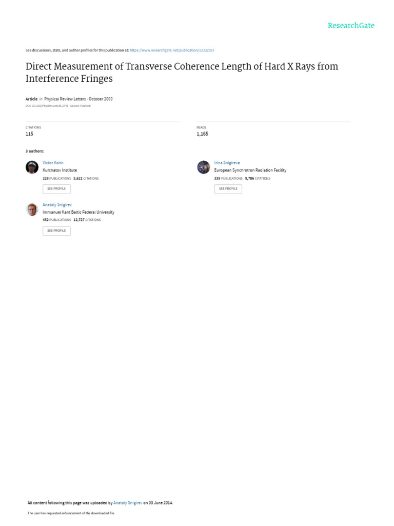 113 | Download Free PDF | Coherence (Physics) | Diffraction
