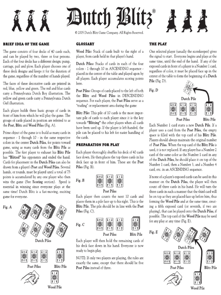 Dutch Blitz Directions Web | PDF