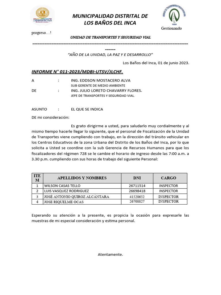 1 Programacion de Salida de Vehiculos - 092 | PDF | Negocios
