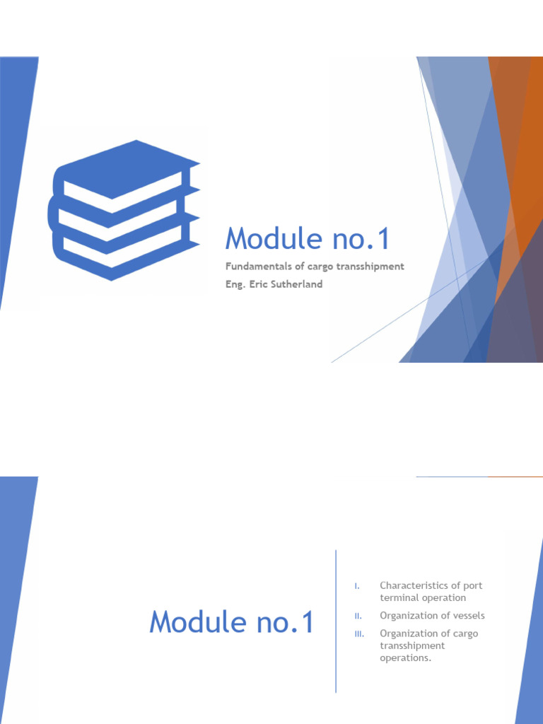Modulo No 1 Download Free Pdf Port Crane Machine