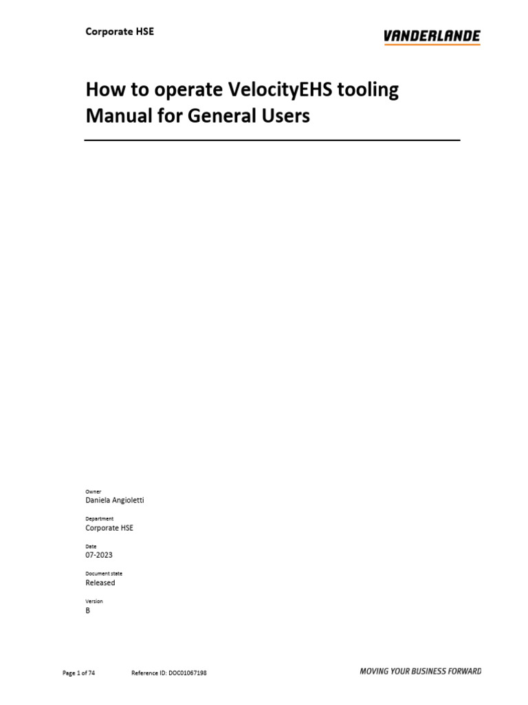 DOC01067198-En-B VelocityEHS - Manual For General Users | PDF | Mobile App | Google Play