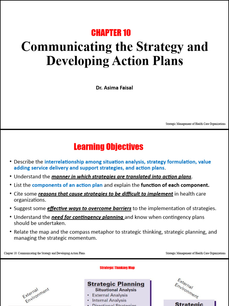 Vision and Action Plans in Healthcare Strategy | PDF | Strategic ...