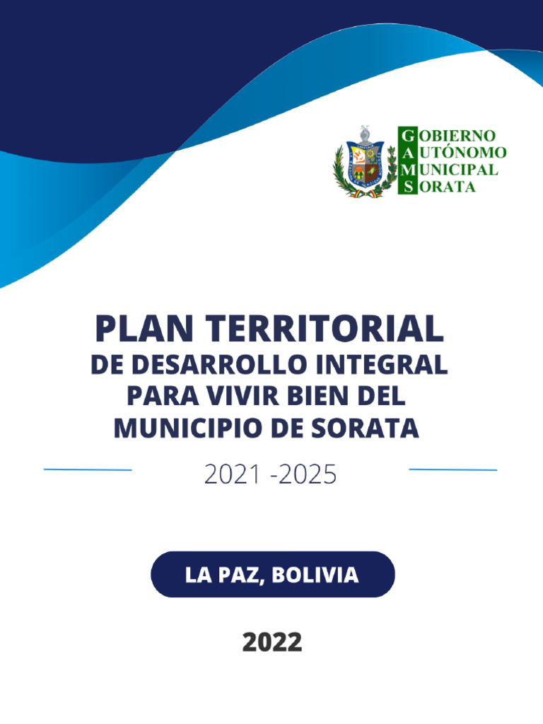 Ptdi Sorata 21.8.2022 | PDF | Planificación | Bolivia