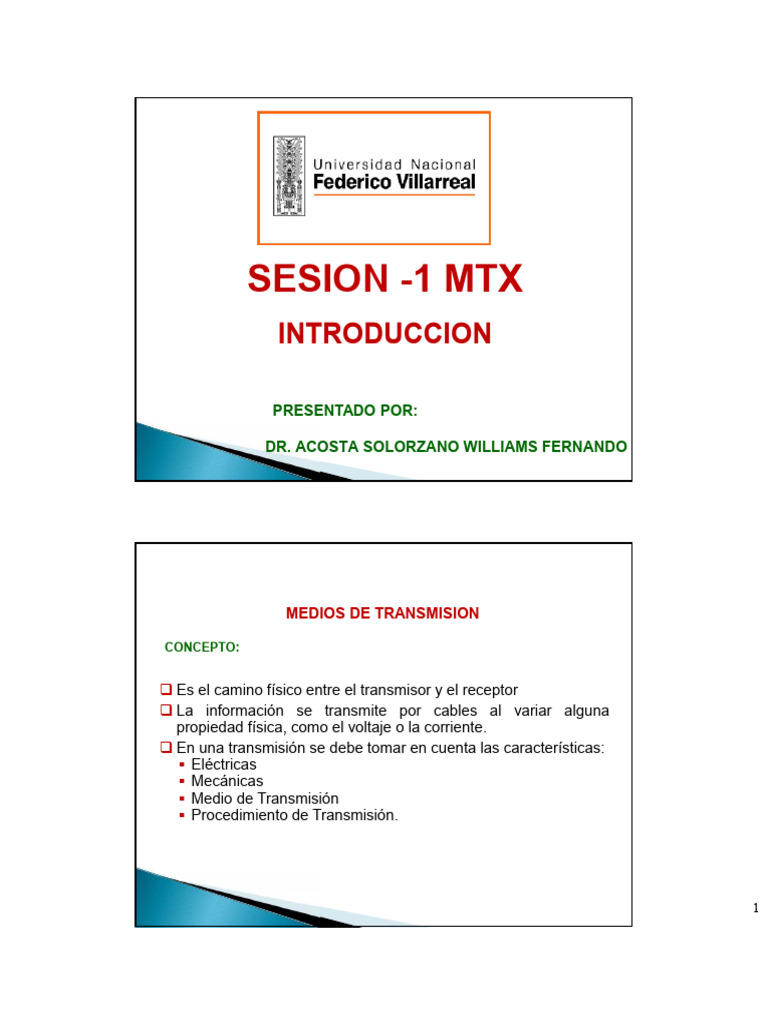SESION1 | PDF | Medio de transmision | Ingeniería Informática