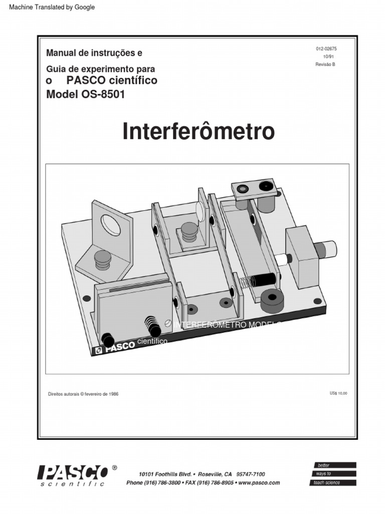 Interferometro de Michelson-Morley (1) | PDF | Interferometria | Laser