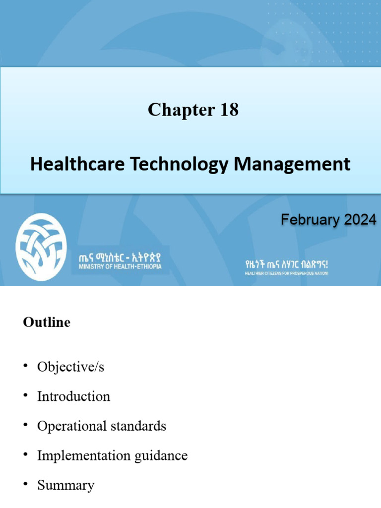 Chapter 18 Healthcare Technology Management | PDF | Medical Device ...