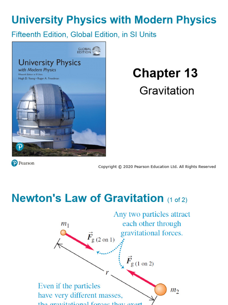 Chapter 13 Physics 101 PPT Lecture | PDF | Gravity | Weight