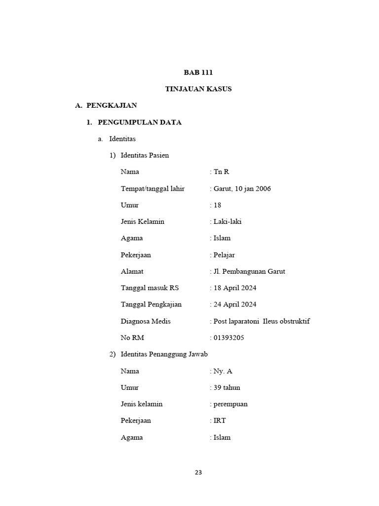 Bab 111 Kti Ileus | PDF | Kesehatan Holistik
