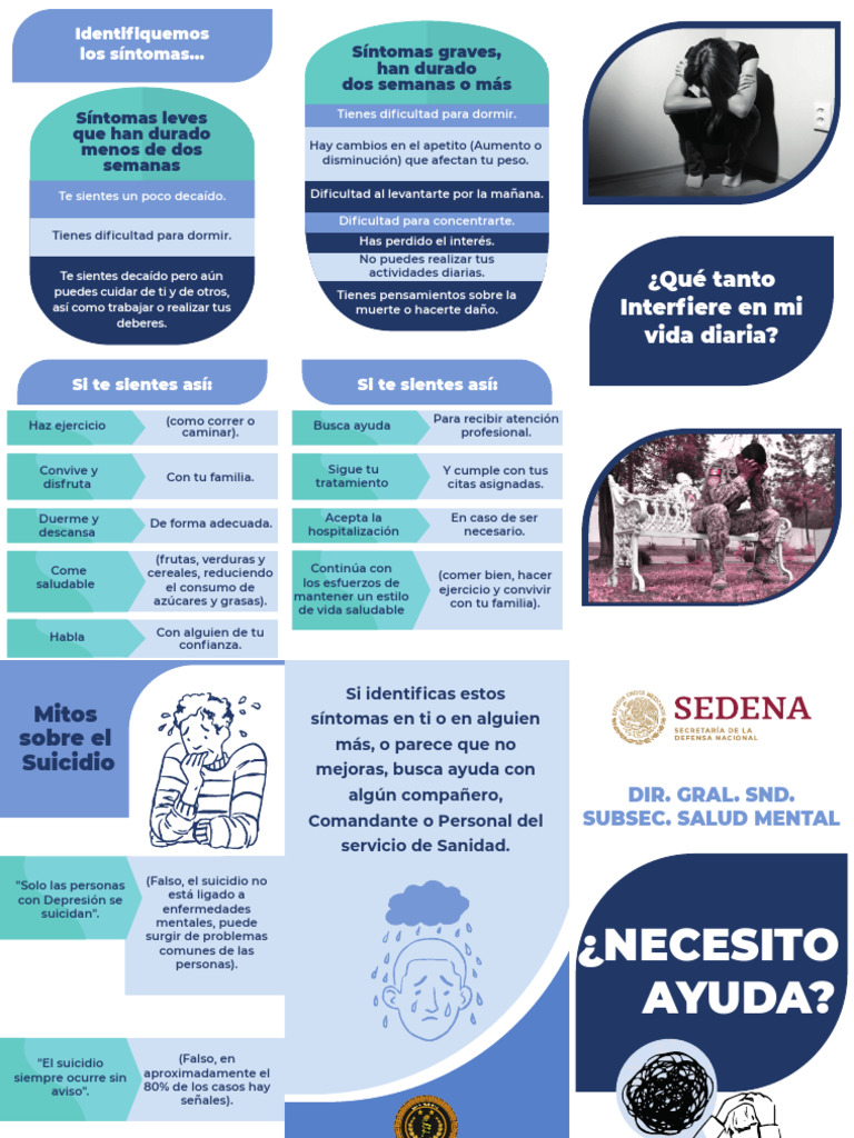 Triptico Necesito Ayuda | PDF | Suicidio | Causas de la muerte