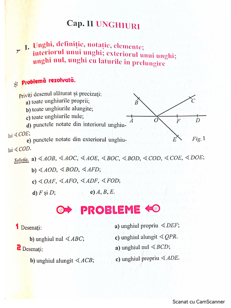 12 Unghiuri Cls 6 Si Cong Triunghi | PDF