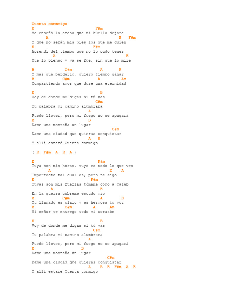 Cuenta Conmigo | PDF