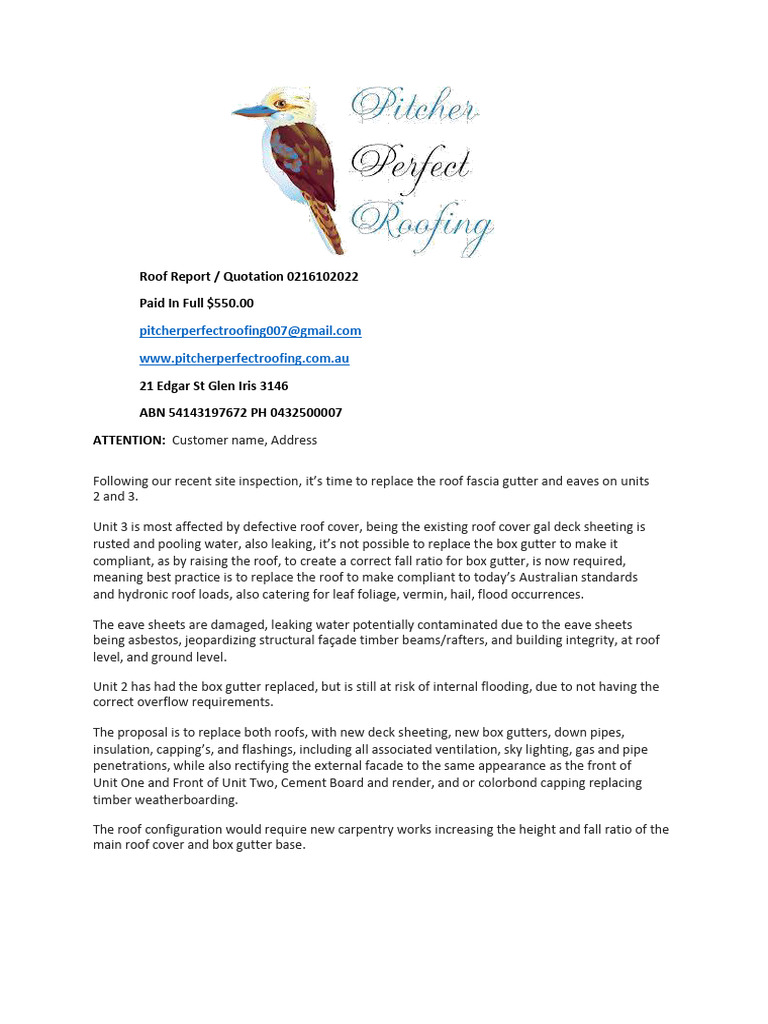 Sample Report 3 | PDF | Roof | Building Engineering