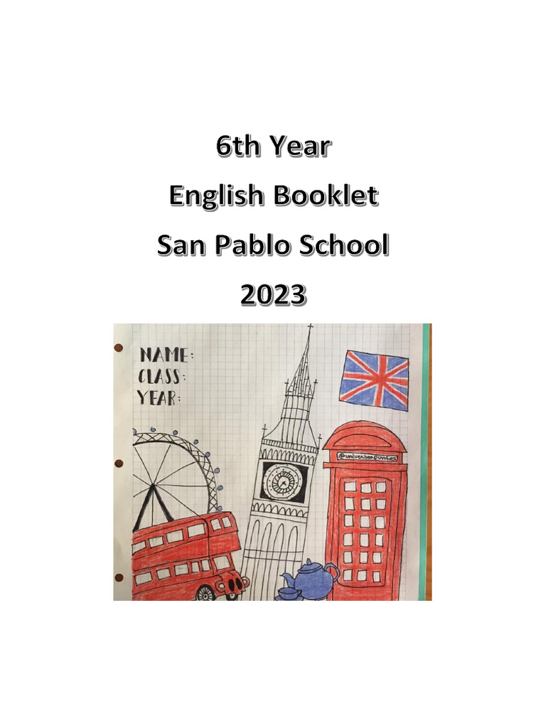 6th Year English Booklet 2023 | PDF