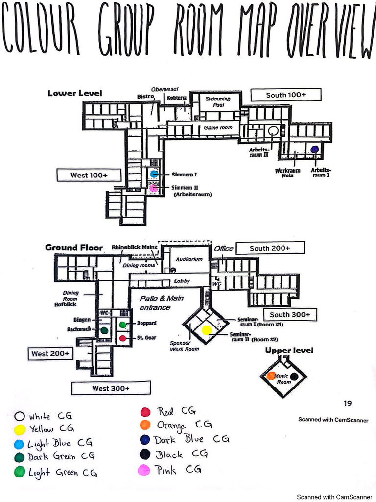 Colour Group Room Map Overview | PDF