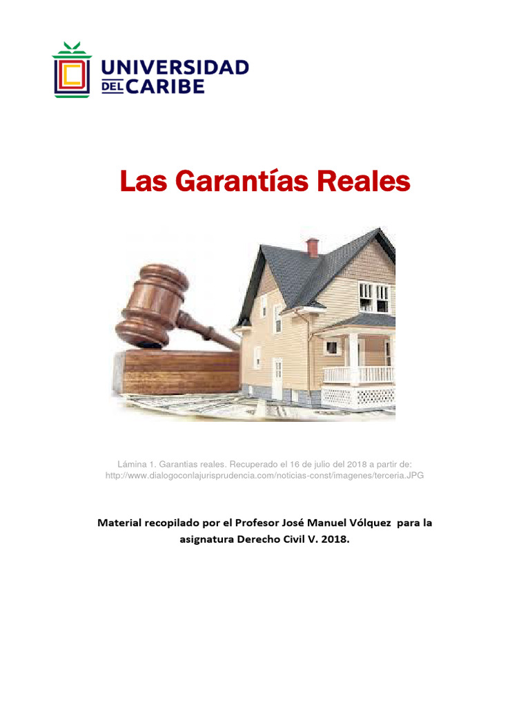 Unidad 4. Recurso 1. Las Garantías Reales. | Descargar gratis PDF ...