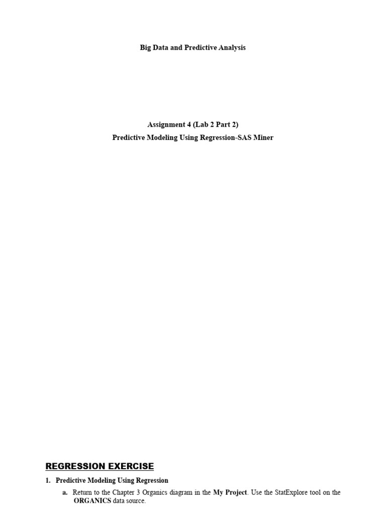 Lab 2 Part 2 W21 Regression AL PDF | PDF | Regression Analysis | Dependent And Independent Variables